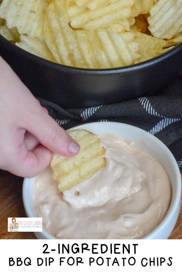 BBQ Dip for Potato Chips - Easy Sour Cream Dip - The Gifted Gabber