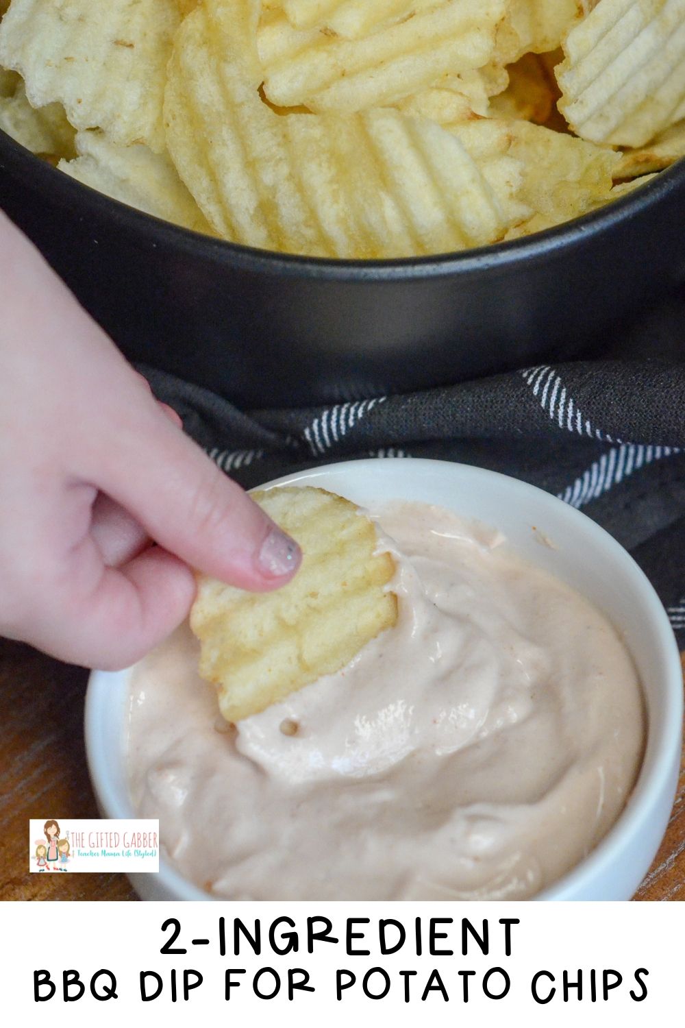 BBQ Dip for Potato Chips - Easy Sour Cream Dip - The Gifted Gabber