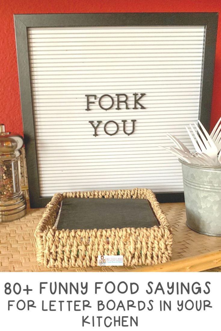 Funny Cooking Quotes for Letter Boards - The Gifted Gabber