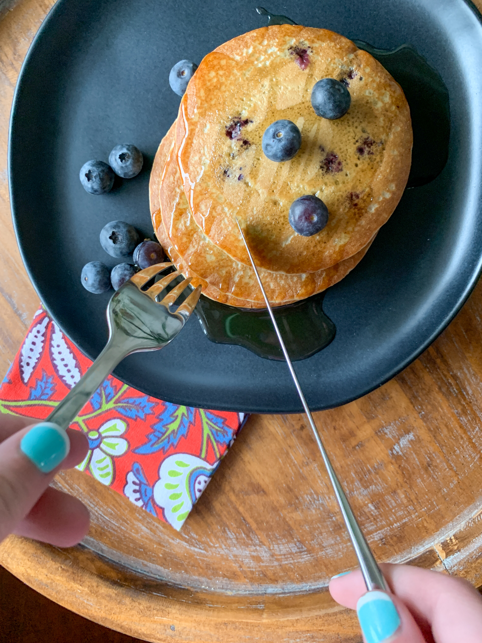 The Most Amazing Frozen Pancakes in the Air Fryer