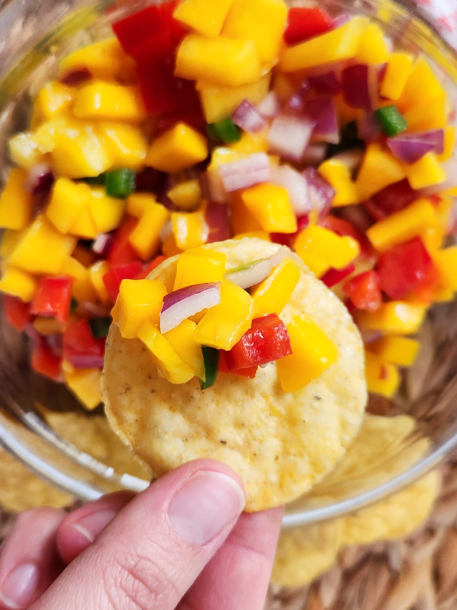 Easy Mango Pico de Gallo with Chili (or Without)