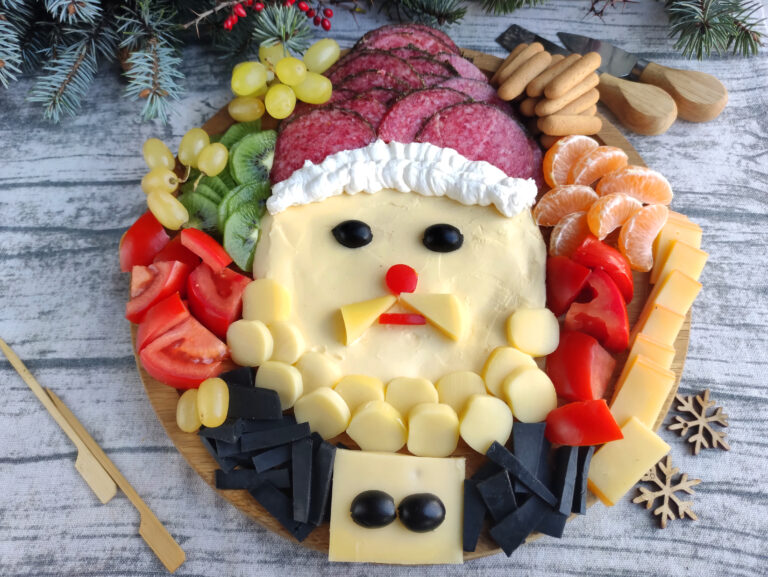 Beautiful Christmas Butter Board with Santa