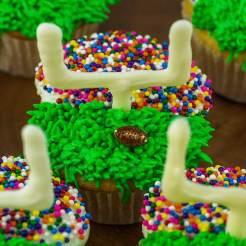 Football Cupcakes are the Best Game Day Treats