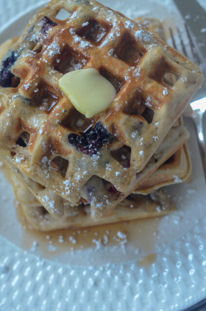 The Best Homemade Blueberry Waffles Recipe