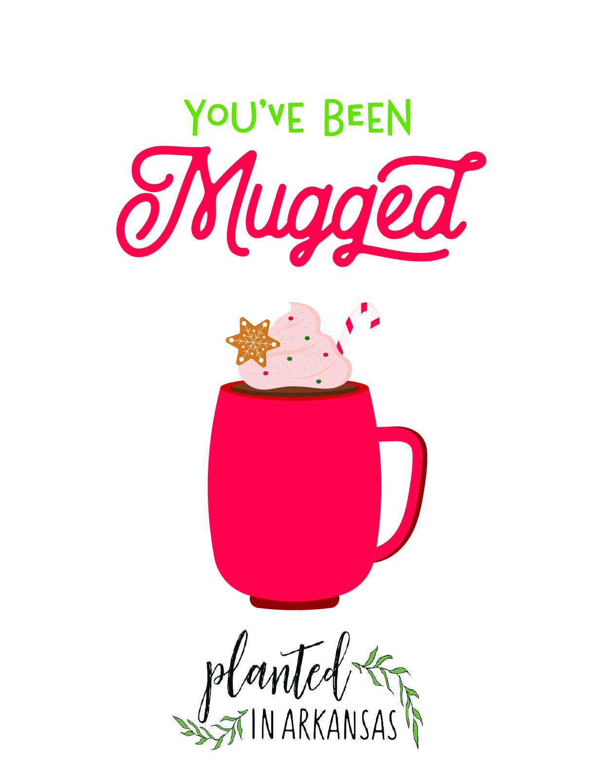 Free You've Been Mugged Printables for Holiday Gift Game