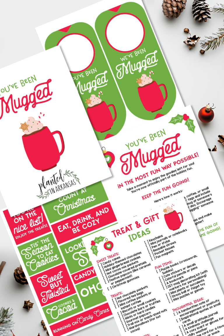 Free You've Been Mugged Printables for Holiday Gift Game
