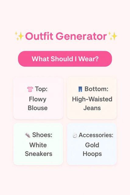 Everyday Looks with Our Random Outfit Generator